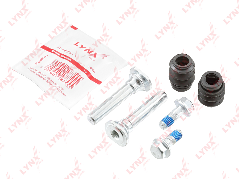 Brake caliper guides set, rear (d10 mm, DAC)