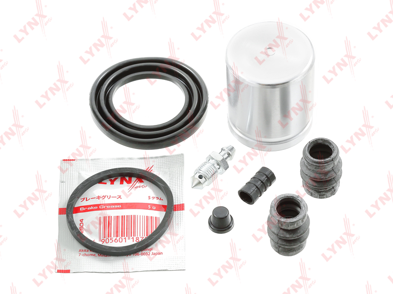 Brake caliper repair kit with piston, rear (d43 mm, Mando)