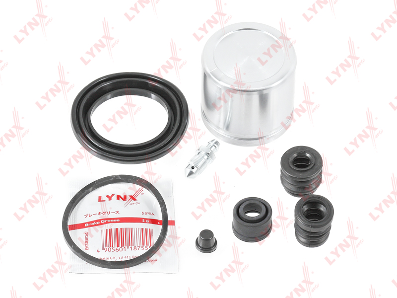 Brake caliper repair kit with piston, front (d54 mm, Mando)